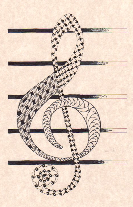 Treble Clef 1 – Tangle Addicts