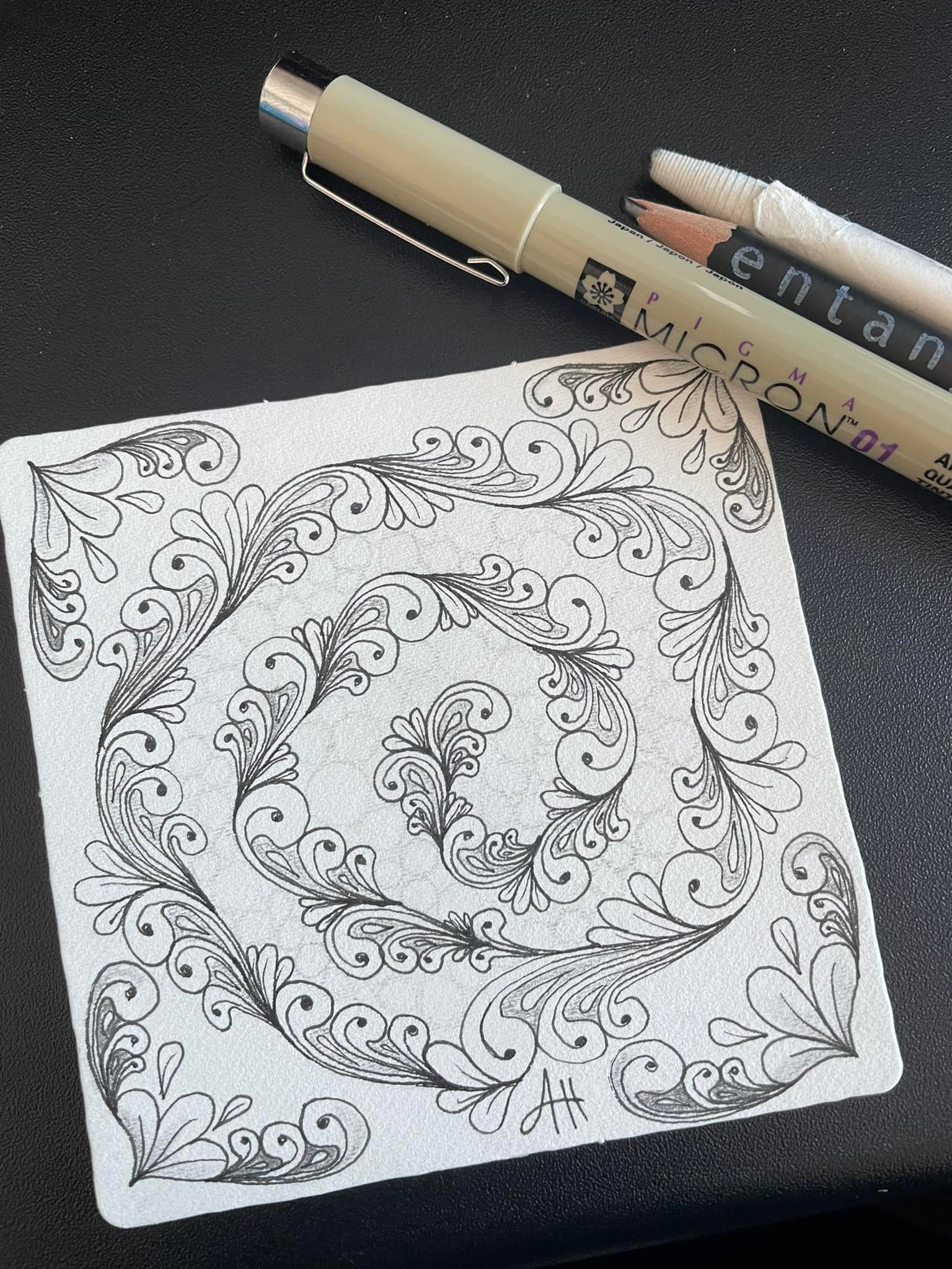 Elegan | Zentangle® Tangle Time Recap – Tangle Addicts
