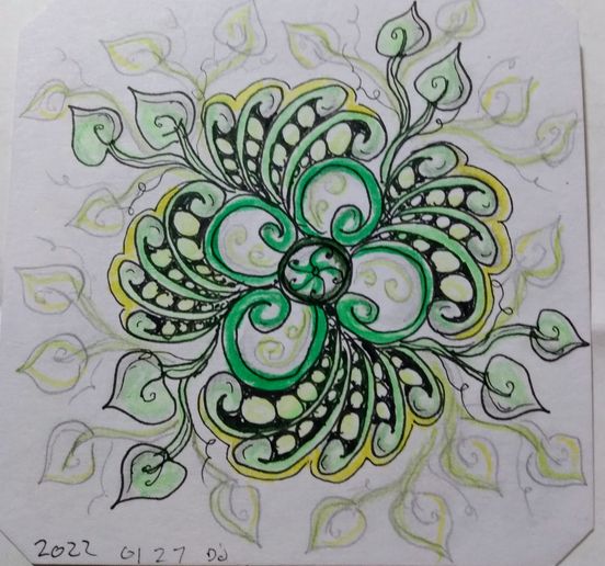 Spinning Mooka | Zentangle® Tangle Time Recap – Tangle Addicts