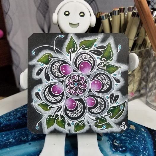 Spinning Mooka | Zentangle® Tangle Time Recap – Tangle Addicts