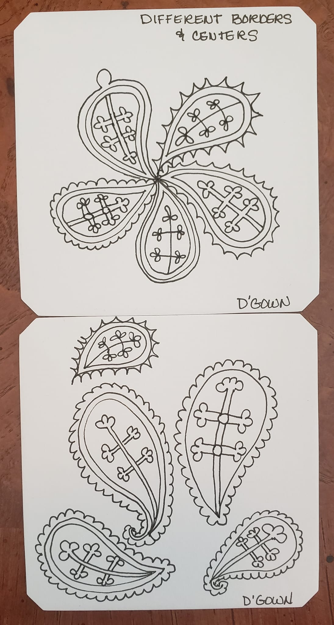 Introducing a new tangle: D’Gown – Tangle Addicts