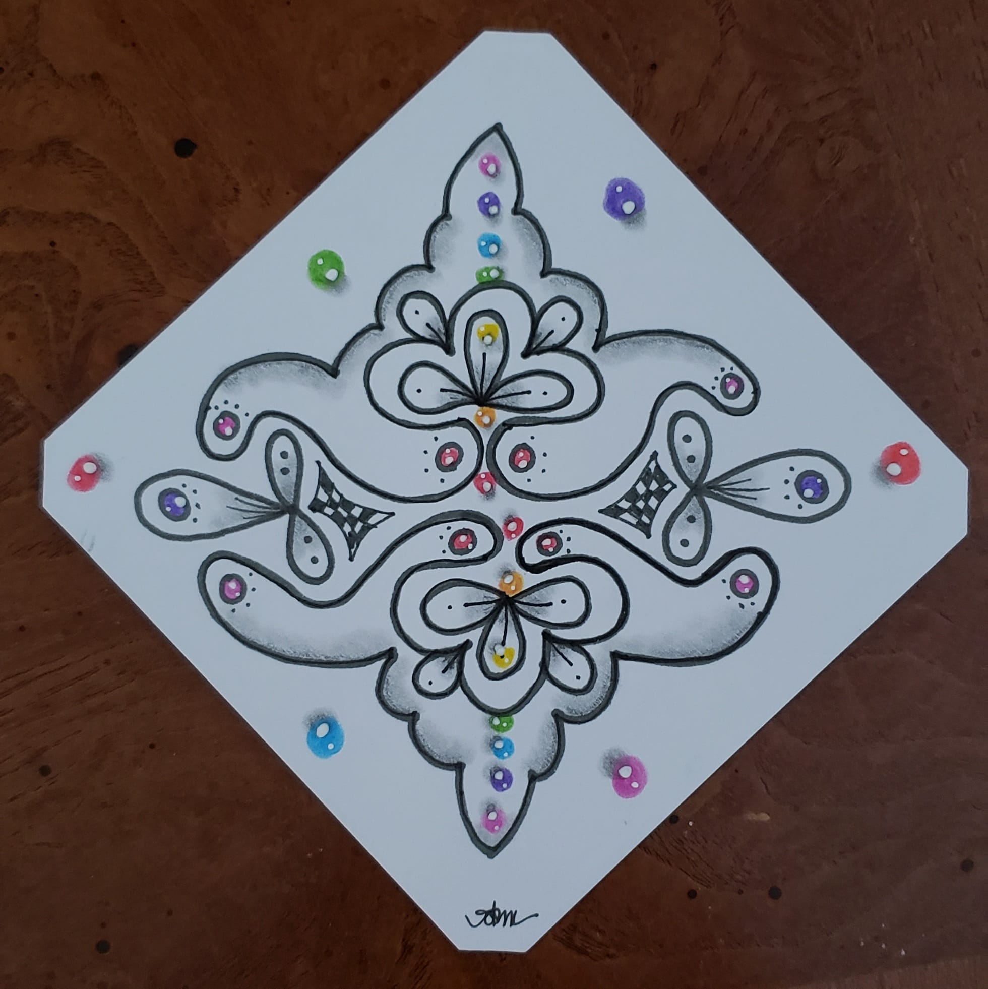 Introducing a new tangle: Cha-Bukra – Tangle Addicts