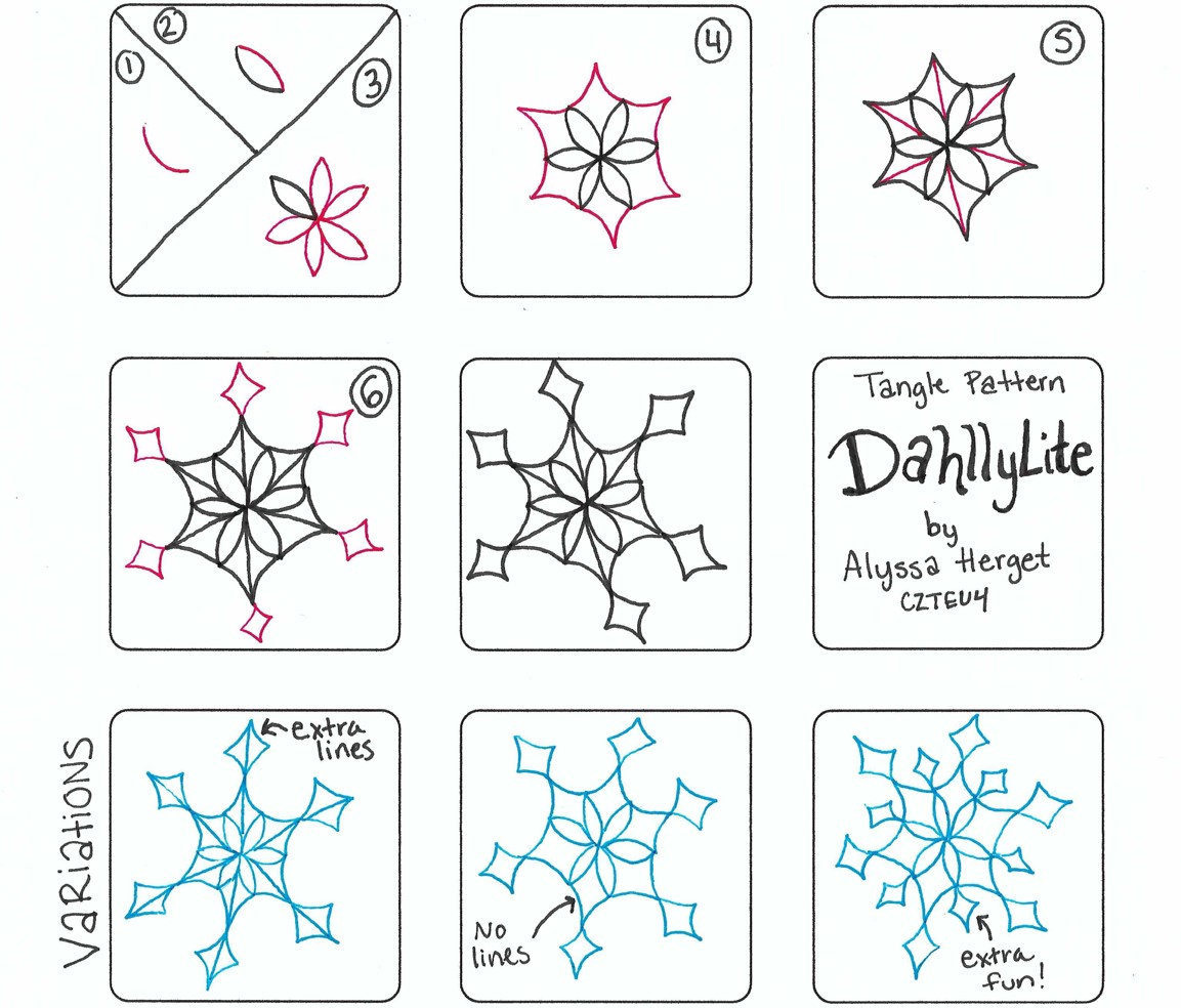 Introducing a new tangle: DahllyLite – Tangle Addicts