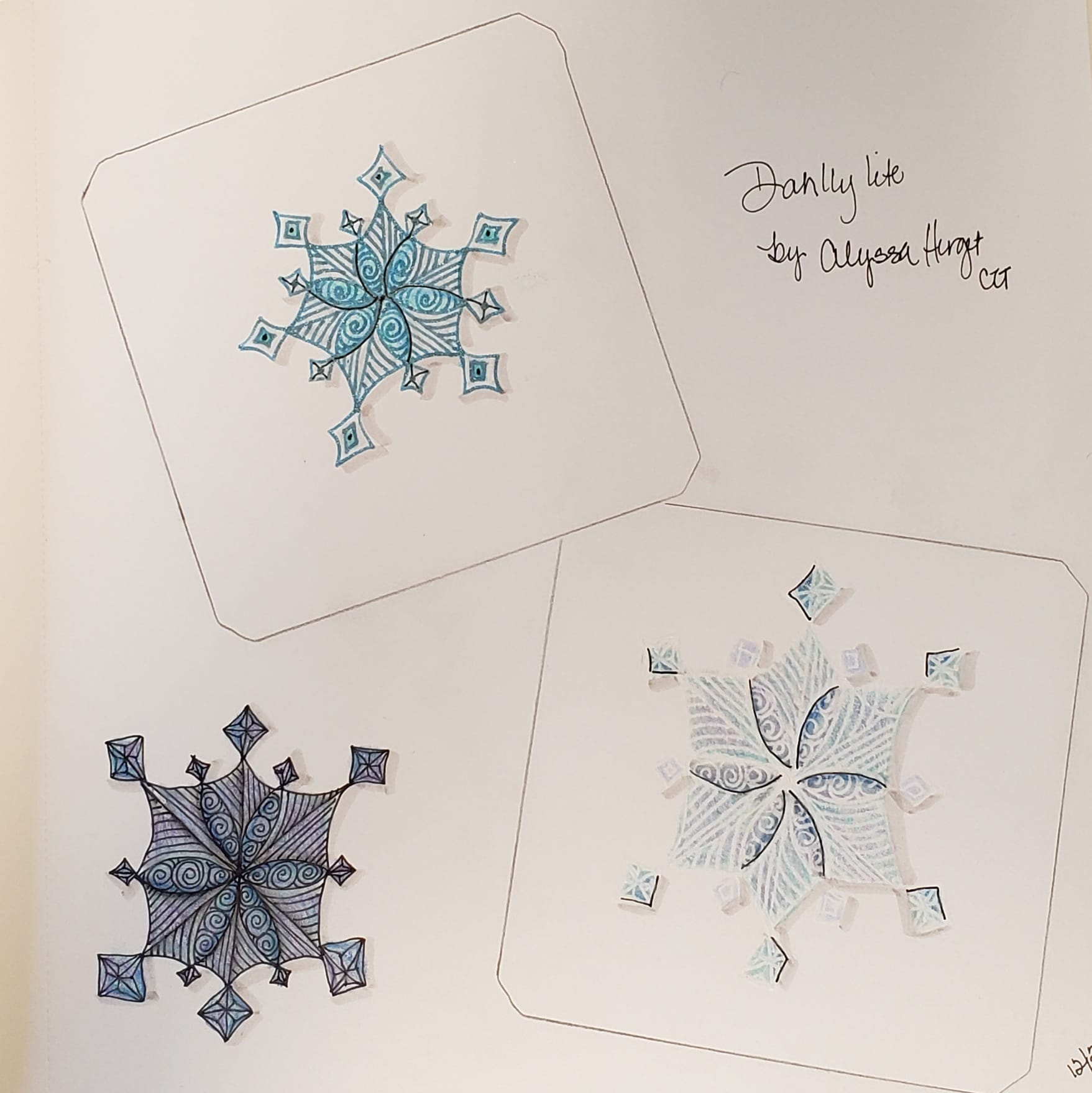 Winter Snowflakes 2022 | Class Recap – Tangle Addicts