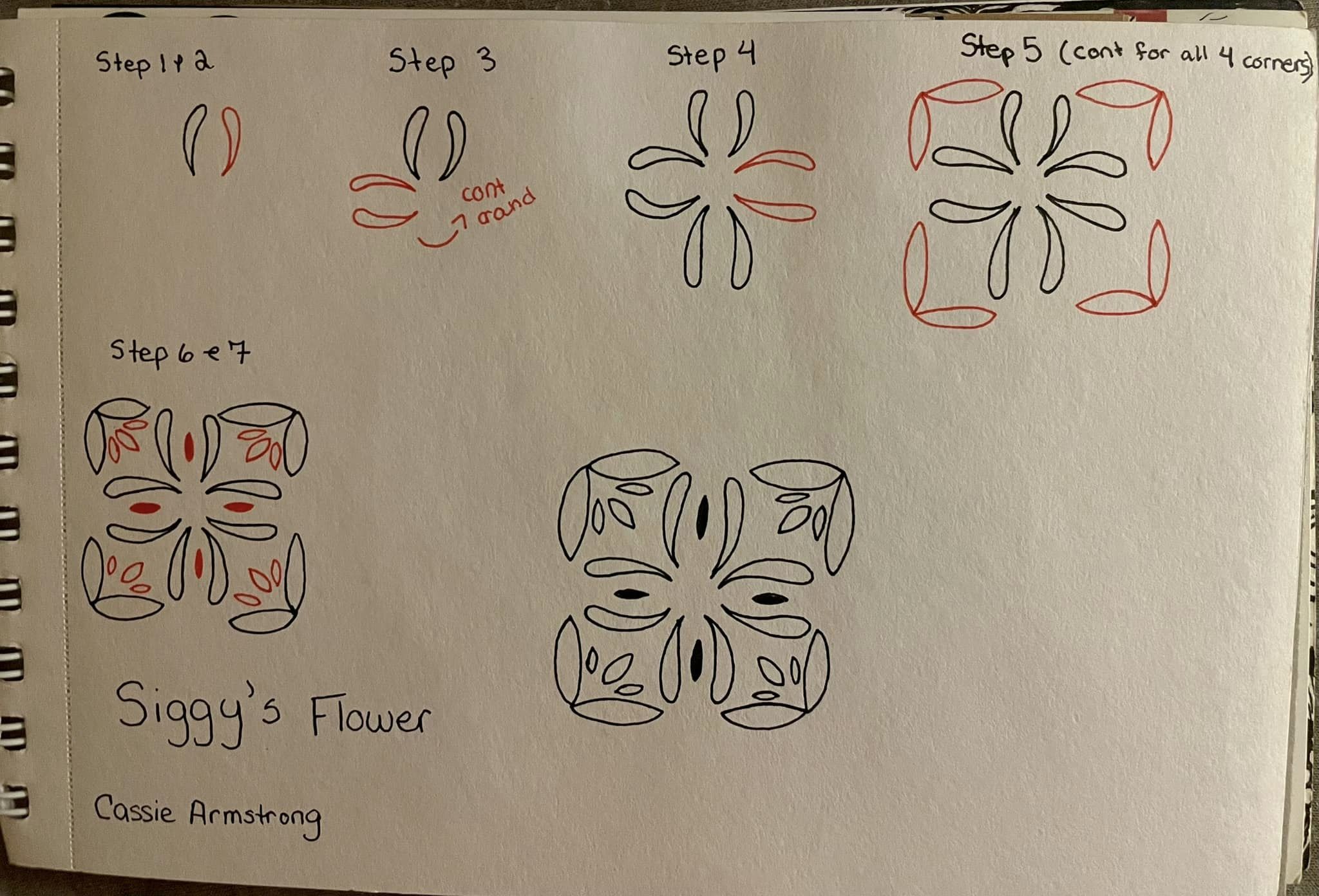 Introducing a new tangle: Siggy’s Flower – Tangle Addicts