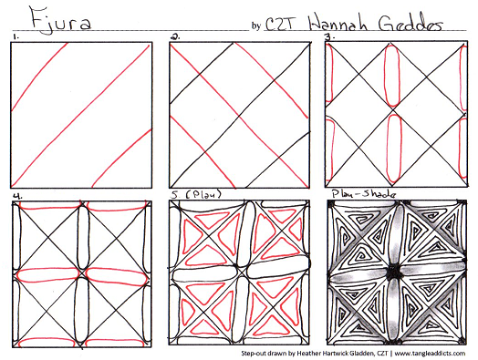 Day 13: Fjura | July 2024 Tangles – Tangle Addicts