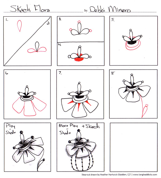 Day 24: Skacti Flora | August 2024 Tangles – Tangle Addicts