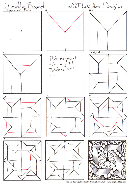 Day 18: Noodle Board | December 2024 Tangles – Tangle Addicts